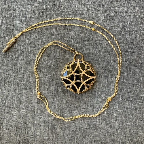 Vintage Judith Jack Marcasite Onyx Pendant W Diamonds & Chocolate ...