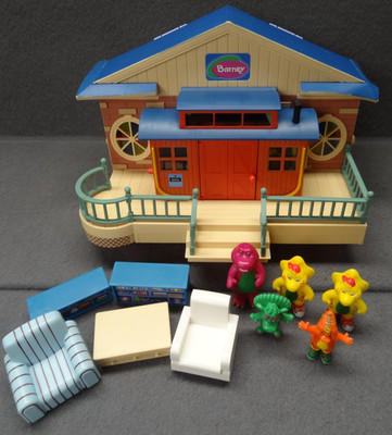 Barney & Friends 2007 Deluxe Caboose Schoolhouse Playset Baby Bop BJ ...