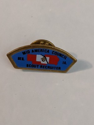 Mid American Council Scout Recruiter Lapel Pin | eBay