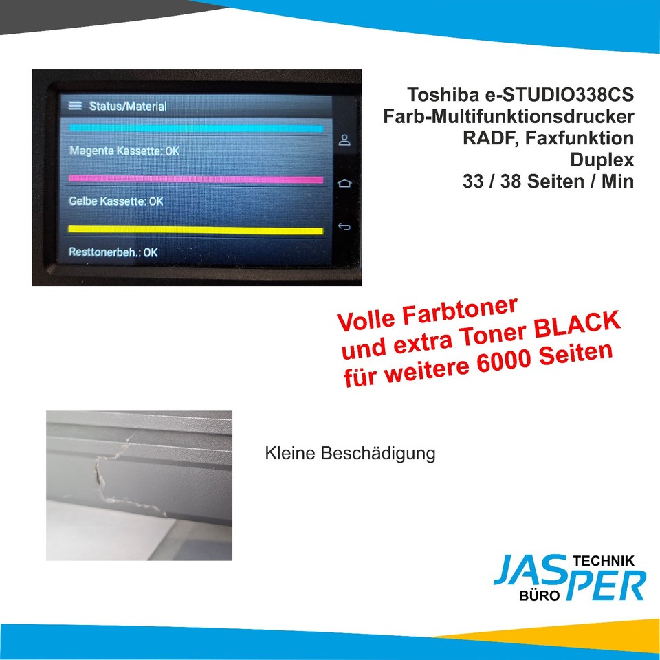 Toshiba e-Studio 338cs Farb Multifunktion Laser Drucker NUR 5650 Seiten ...