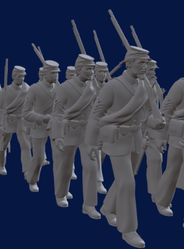 Union Soldiers Civil War Full Set Soldiers 54mm Resin Printed | eBay UK