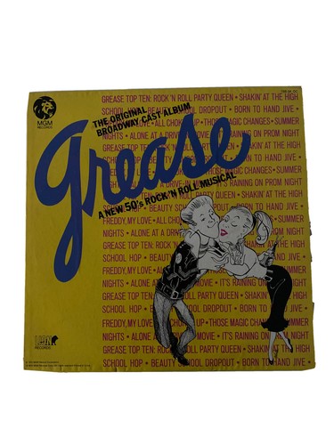 Grease - Original Broadcast Album (Vinyl LP 1972) VG+/VG+ MGM 1 SE-34 ...