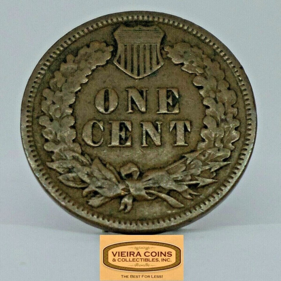 1908 Indian Head Cent, Full Date, Average Circulated Condition - # ...