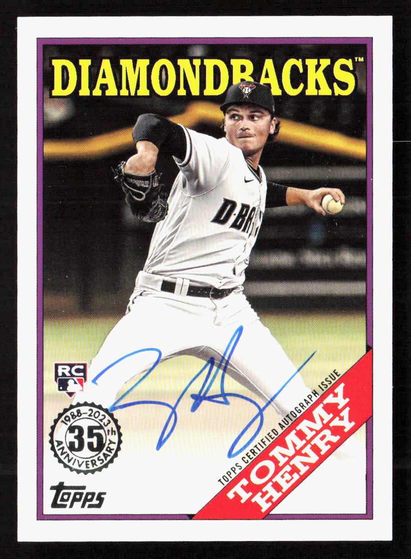 2023 Topps Series 2 Tommy Henry 1988 Rookie Auto RC #88BA-TH ...