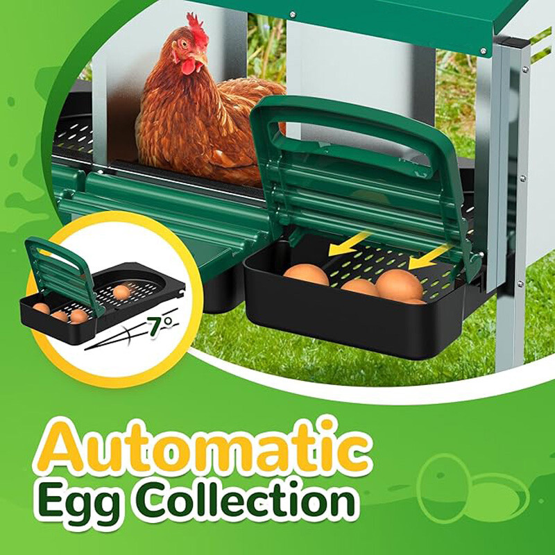 3 Hole Chicken Nesting Box Hen Chook Roll Away Laying Nest Boxes ...