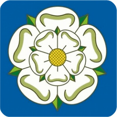 Pack Of Six Yorkshire New White Rose Aluminium Coasters | eBay UK