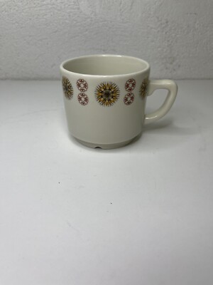 Vintage Apilco X Chomette Favor Mug- Atomic Geometric Pattern | eBay