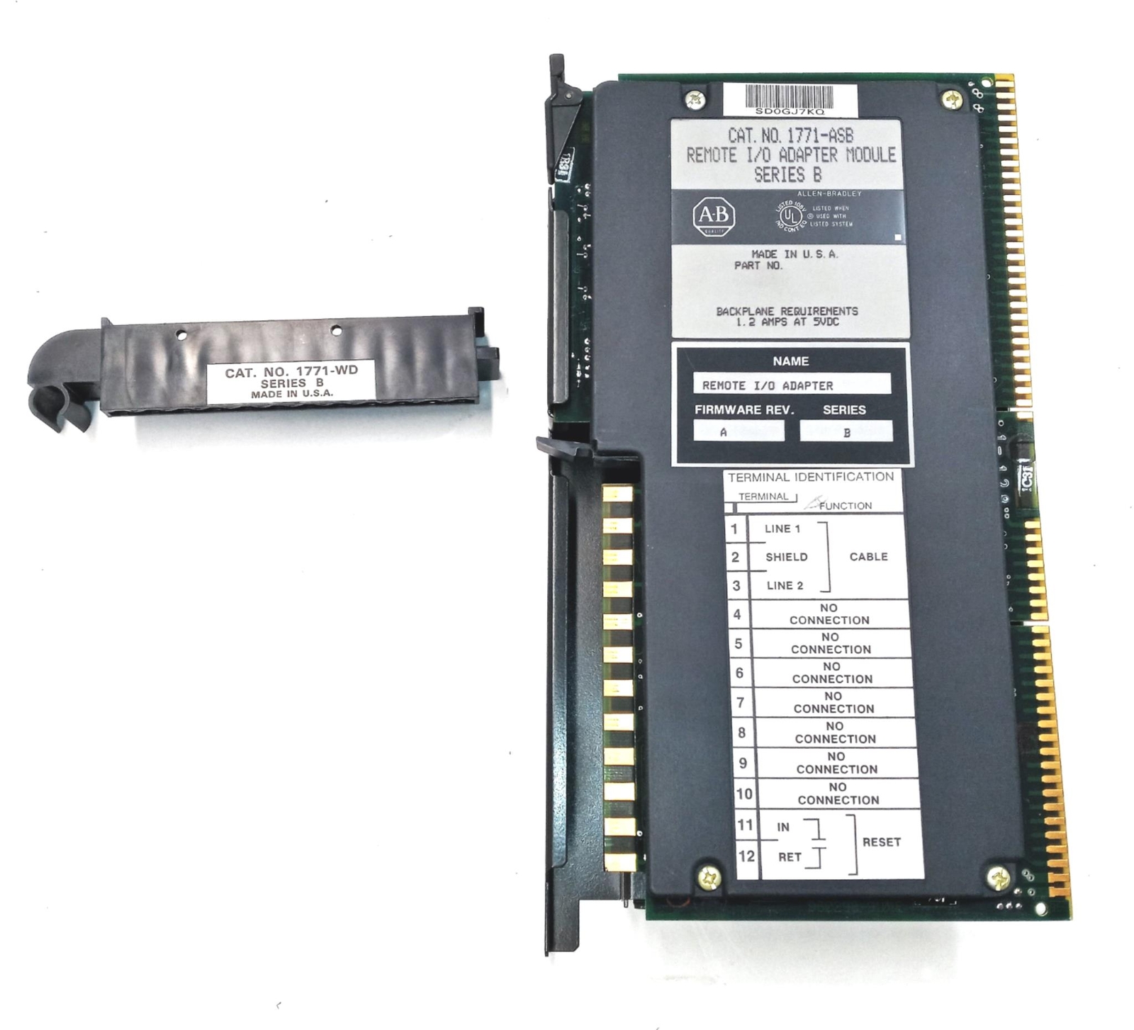 Allen-Bradley Remote I/O Adapter Module 1771-ASB Series B Firmware Rev ...