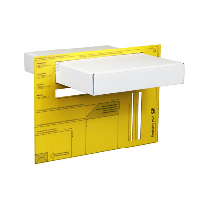 50 Maxibriefkartons 350x250x50mm weiß A4+ Maxibrief Deutsche Post ...
