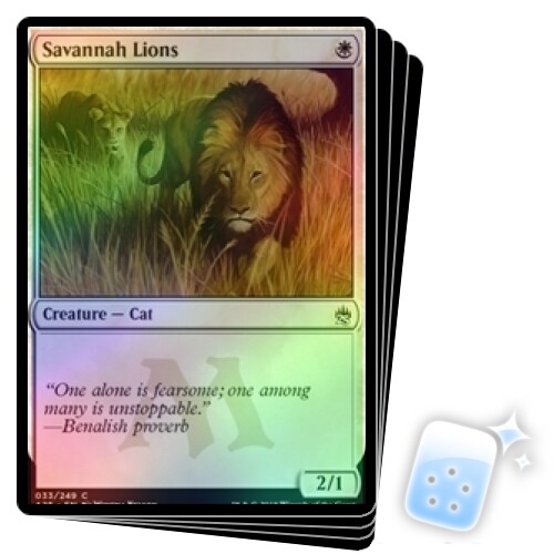 FOIL SAVANNAH LIONS X4 Masters 25 Magic MTG MINT CARD | eBay