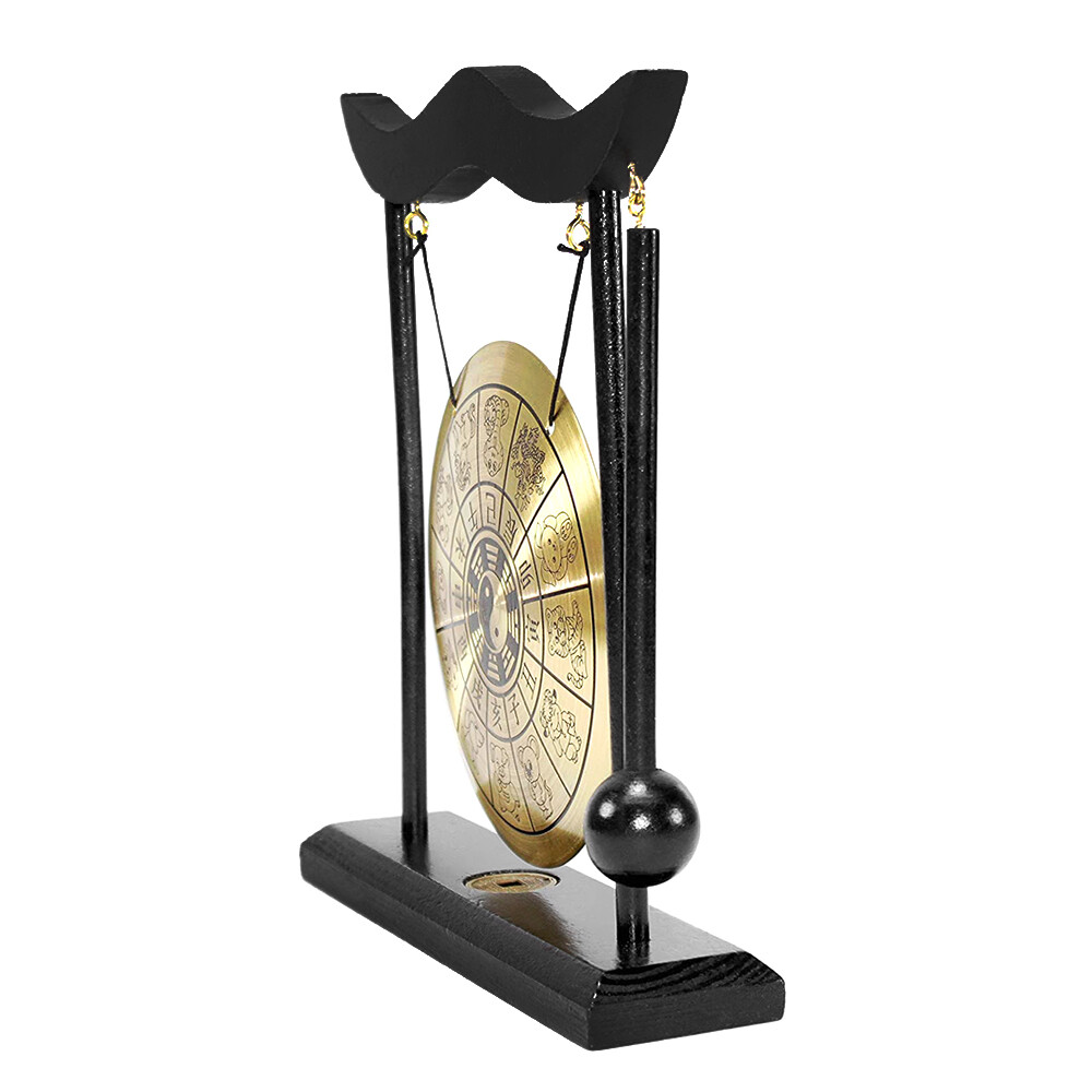 Desktop Gong Table Wind Chime Percussion Instruments with Mallet for ...