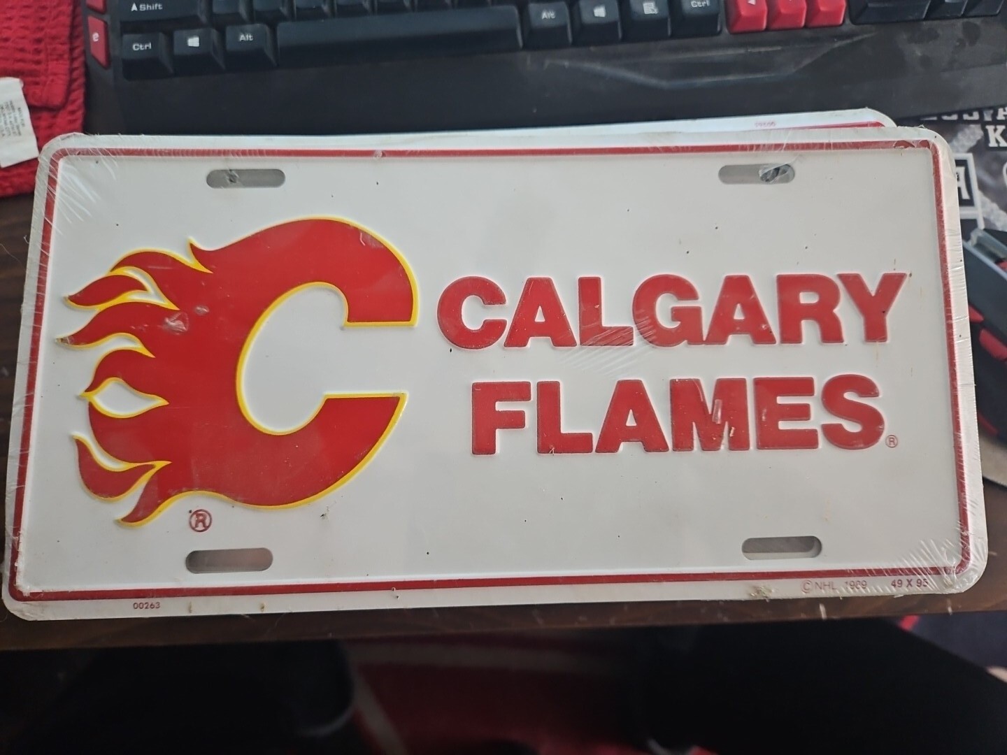 CALGARY FLAMES VINTAGE 1990S LICENSE PLATE | eBay