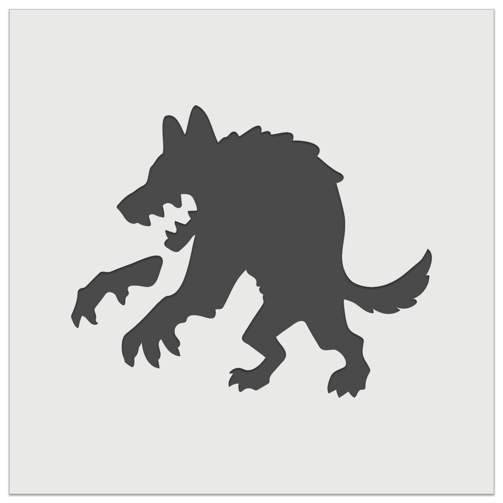 Werewolf Face Stencil