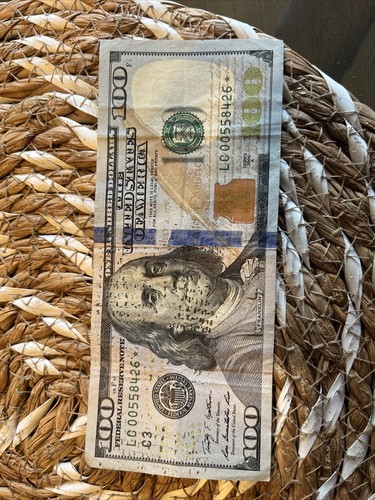 $100 Bill Star Note 2009 Ink Misprint | eBay