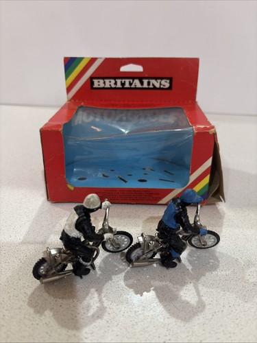 BRITAINS 9684 2 Speedway Motorcycles Model Toy Vintage | eBay