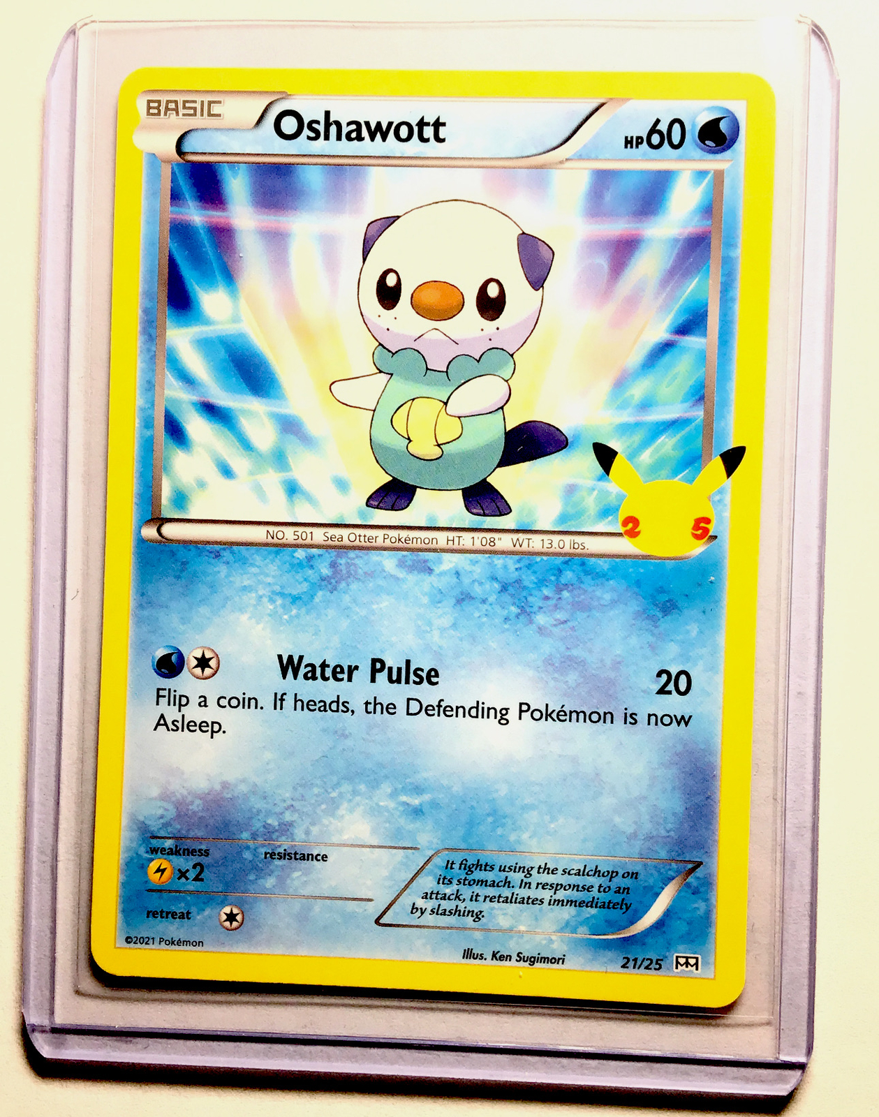 OSHAWOTT - 25th Anniversary Mcdonald’s - 21/25 - Non Holo - Pokemon ...