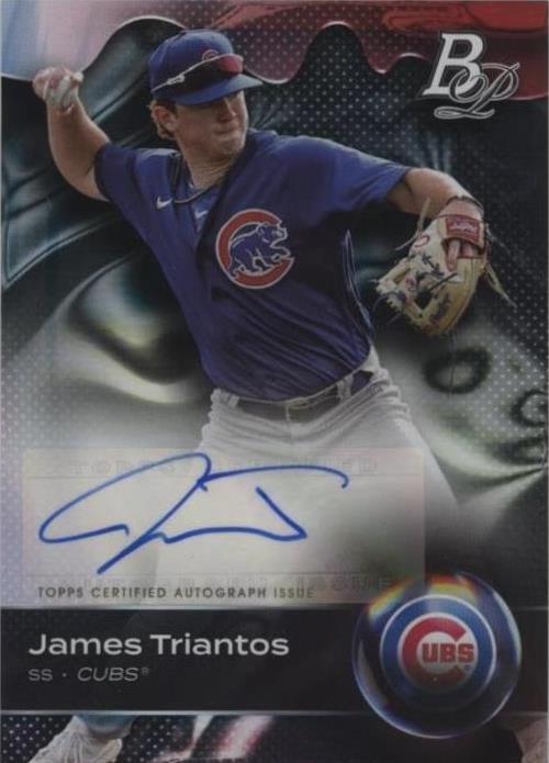 2023 Bowman Platinum - Top Prospects James Triantos #TOP-68 Autographs ...