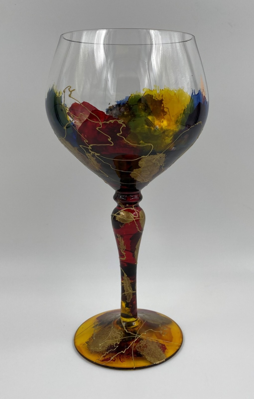 Euroglass Curtea Sticlarului Stained Wine Glass(es) Multicolor w/Gold ...