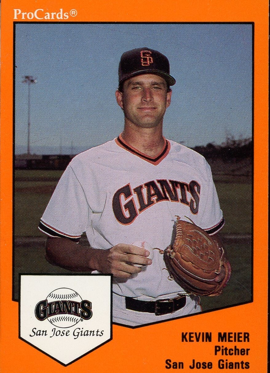 1989 ProCards San Jose Giants KEVIN MEIER RC GIANTS GEORGIA SOUTHERN ...