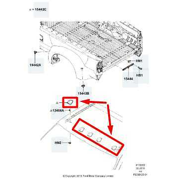 1999-16 Ford F250 SD Roof Clearance Running Light Lamp Set of 5 6C3Z ...