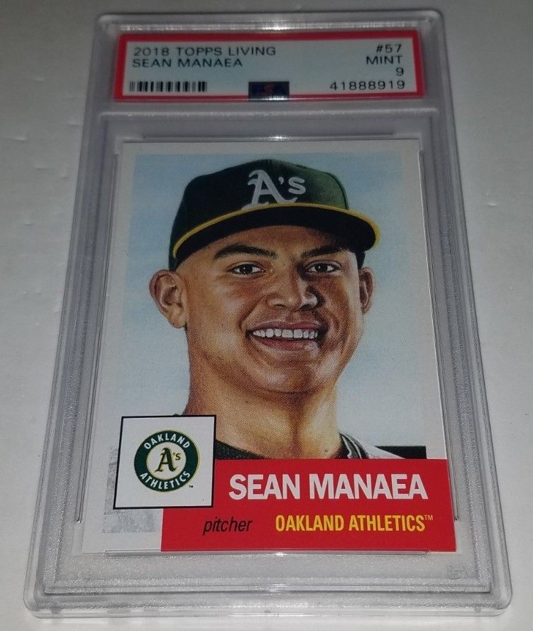 2018 Topps Living #57 Sean Manaea Card Graded PSA 9 Mint Sold Out | eBay