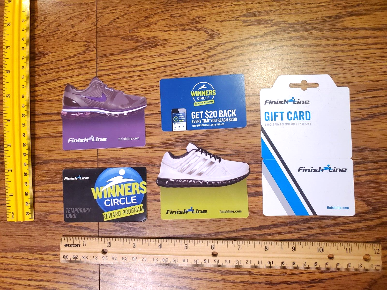 LOT of 5 BRAND NEW Finish Line Sneaker Gift Cards No $ Value ...