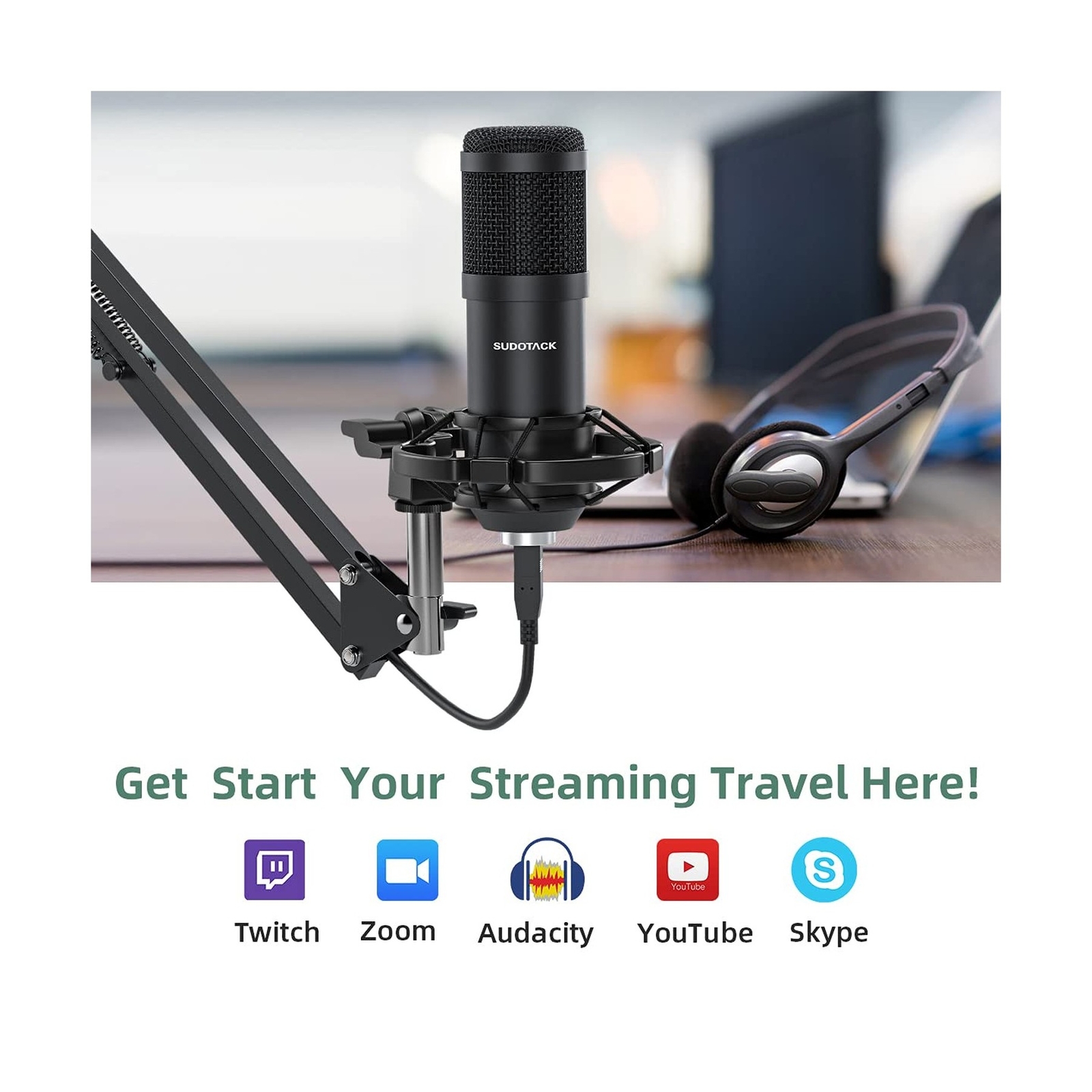 Sudotack ST-800 Studio Microphone - Black for sale online | eBay