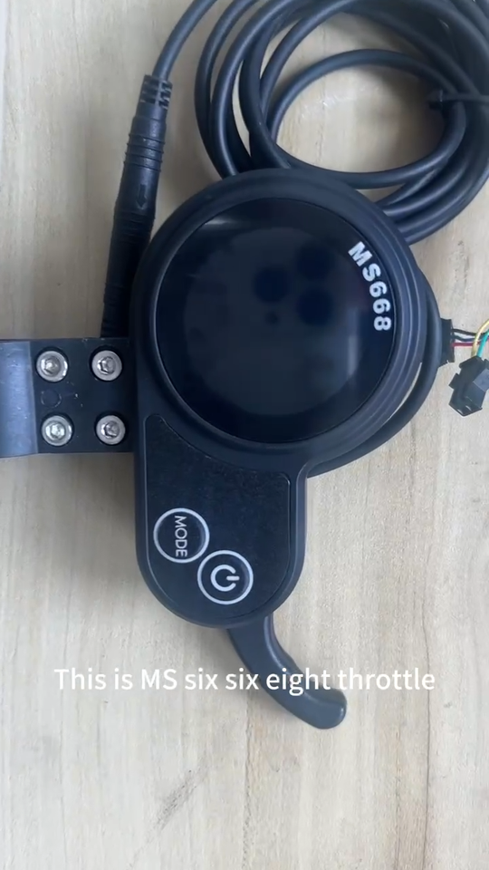 Electric Scooter MS668 5pin 60V Throttle LCD Display 2 In 1 Speedometer ...
