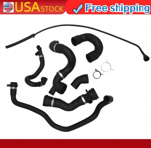 7 Hoses Radiator Coolant Water Hose Pipe Kit For (07-11) BMW E90 128i ...