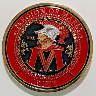 LEGION OF MARS 2018 NEW ORLEANS MARDI GRAS 2 INCH CHALLENGE COIN Y0184 ...