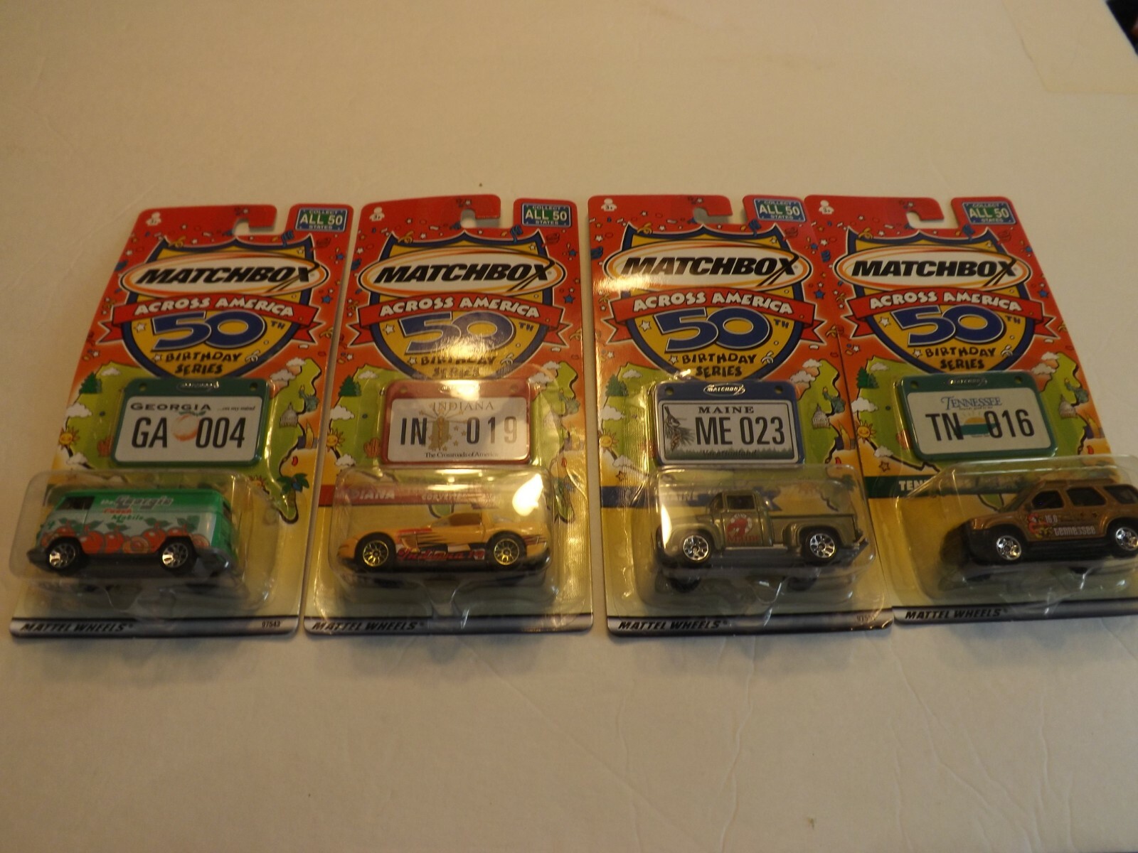 Matchbox Across America 50th Birthday Series IN,ME,TN and GA. | eBay