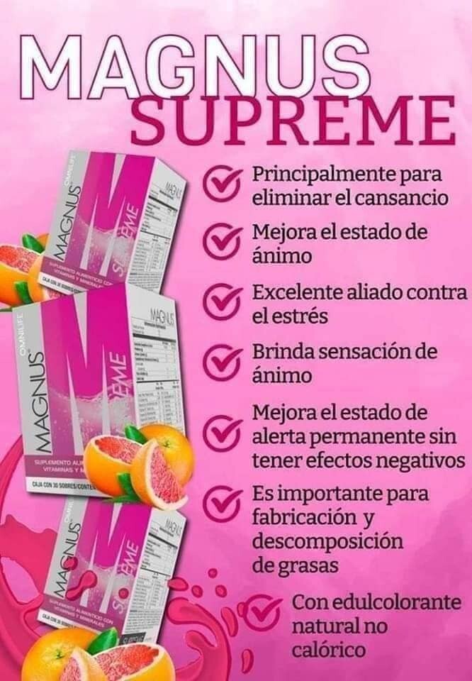 Omnilife Magnus Supreme | OML | Energy & Brain Supplement | Box w/ 30 ...