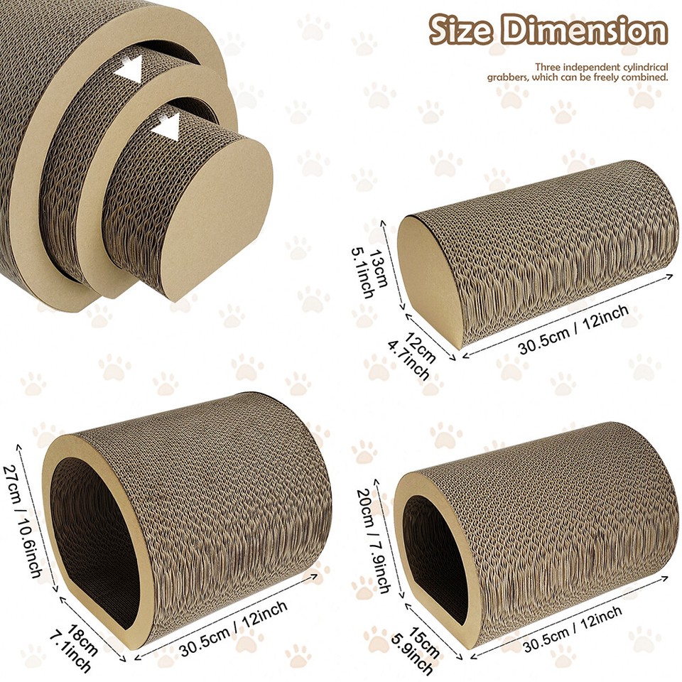 Corrugated Cat Scratcher Cat Tunnel Cat Scratching Board Cardboard