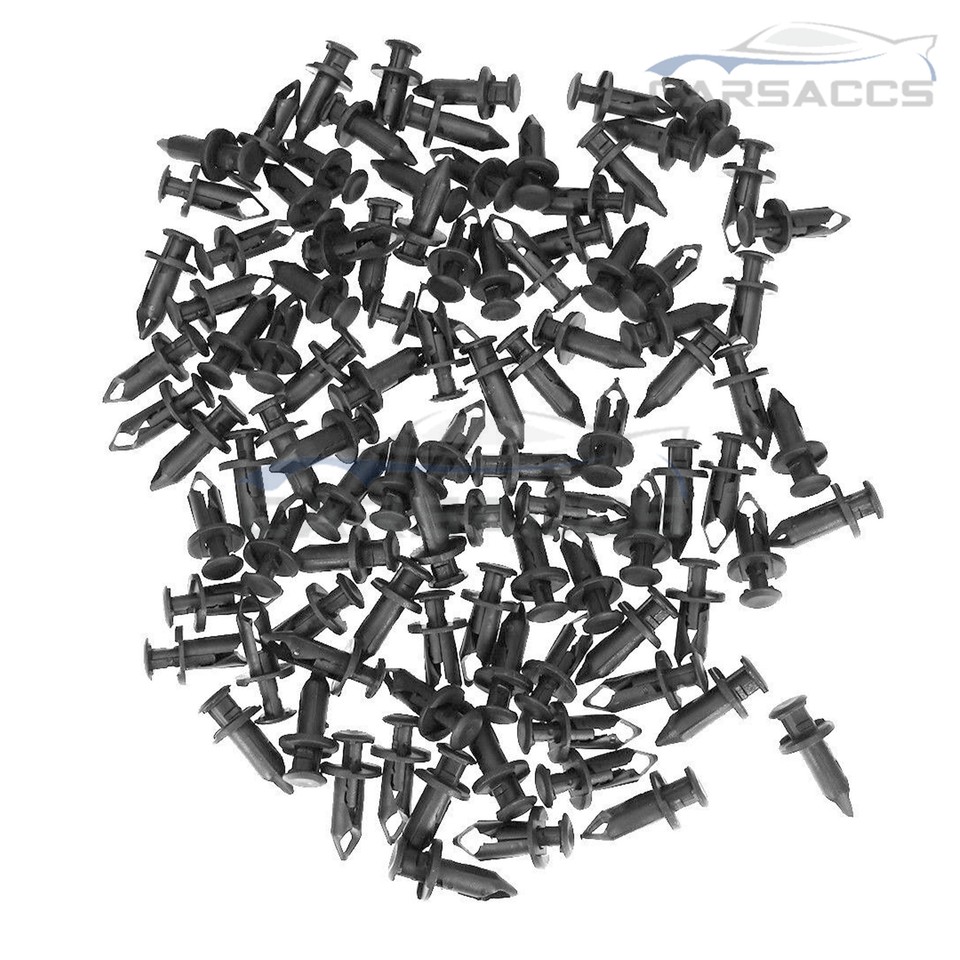 100pcs NEW ATV Retainer Clips Push Pin Splash Guard Body Panel For ...