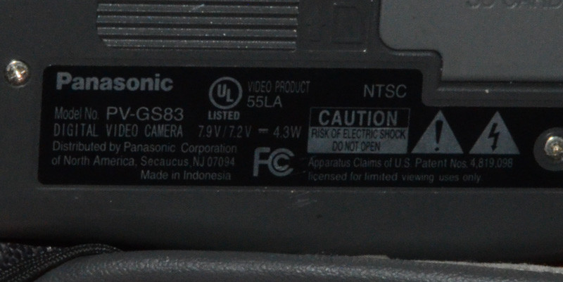 Panasonic Digital Video Camera Model PV-GS83. | eBay