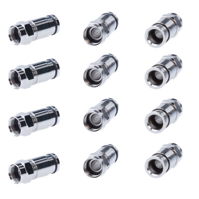 RG6 F Type Male Coax Compression Connector Adapter Coaxial Cable RG6 ...