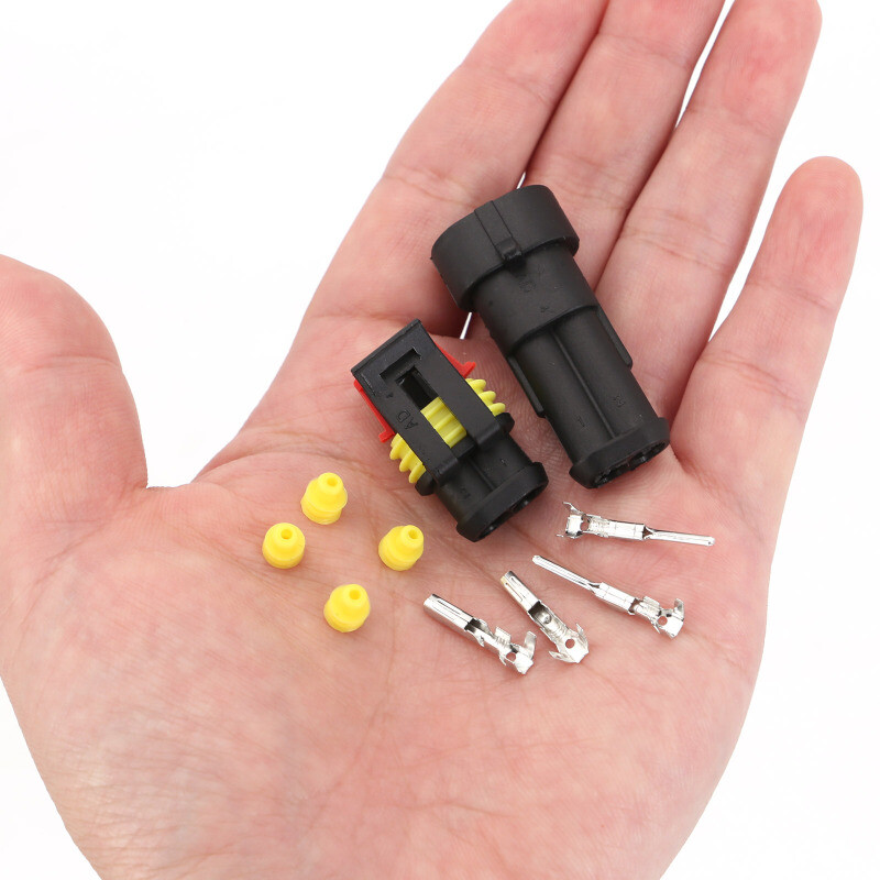 708PCS 1-6 Pin Car Automotive Waterproof Electrical Wire Connector Plug ...