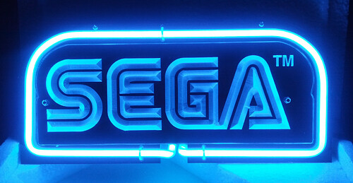 Sega Video Game 3D Carved 14" Neon Light Sign Lamp Bar Open Display ...