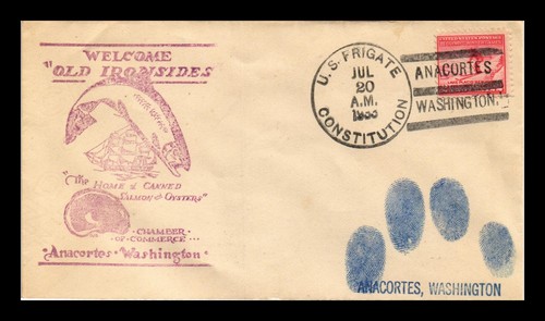 US COVER FRIGATE CONSTITUTION ANACORTES WASHINGTON NAVAL CANCEL | eBay