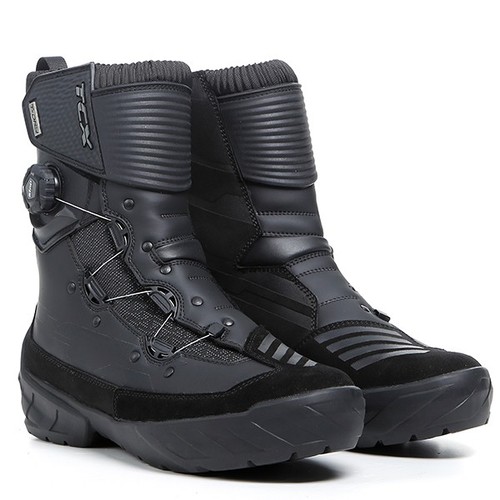 TCX Infinity 3 Mid WP Motorcycle Short Adventure Boots Black | eBay UK
