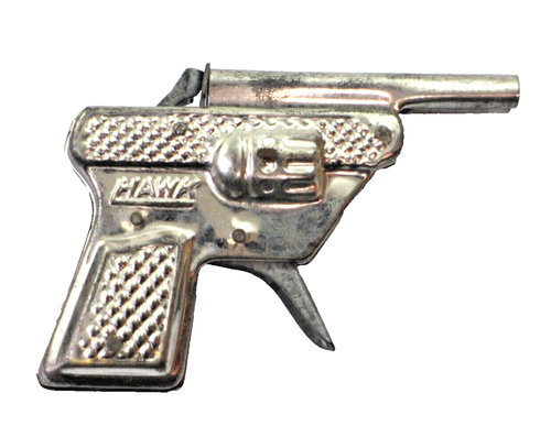 1953 Hawk Tin Double Barrel Cap Gun 100 Roll cap capacity NM | eBay