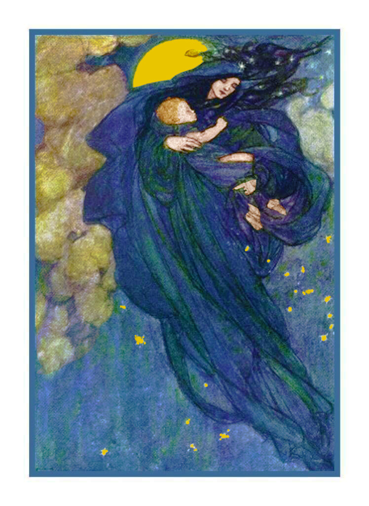 Pre Raphaelite Harrison Night Slid Down Fairies Counted Cross Stitch ...