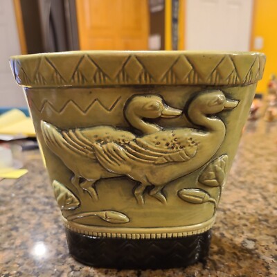 RARE ROSEMEADE VASE EGYPTIAN SERIES FISH AND DUCKS | eBay