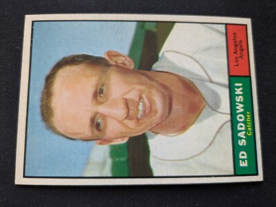1961 Topps Baseball Card # 163 Ed Sadowski - Los Angeles Angels (EX) | eBay