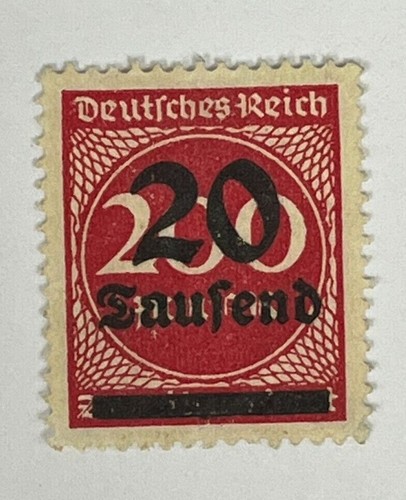 Germany / Deutsches Reich 5 Saufend Stamp - Overprint Surcharge (Mint ...