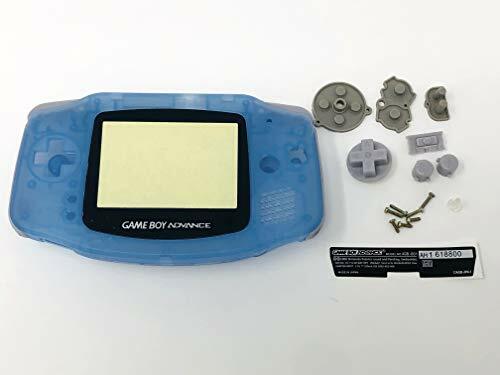 GBA Game Boy Advance Replacement Housing Shell Screen Light Blue Glow ...