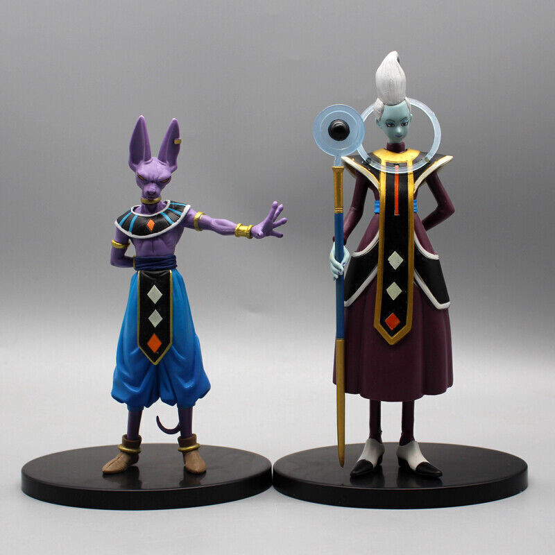 2pcs/se Dragon Ball Gods of Destruction Beerus Whis PVC Figure NO BOX ...