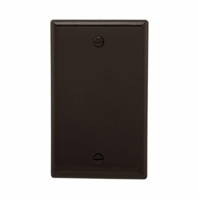 Cooper Eaton 5129B-BOX Blank Wallplate, Brown, Blank Cutout, Nylon ...