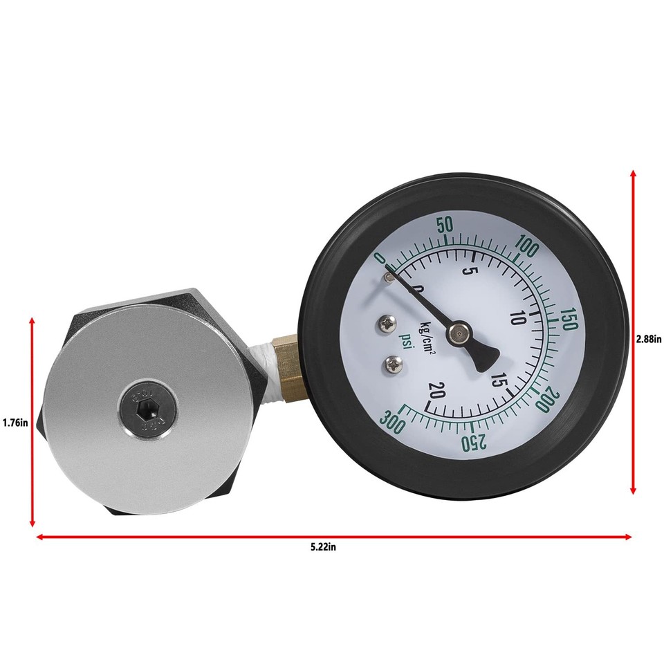 66835 Universal Spring Tester Gauge 0-300 PSI Mini Valve Spring Tester ...