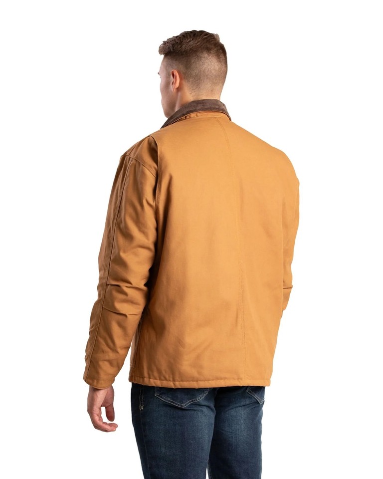 Men's Berne Heritage Chore Coat - Brown Size Large HEAVY WINTER WORK ...